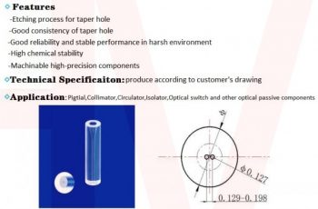 Dual-core spacing cylindrical fiber glass capillary - 3V-TECH