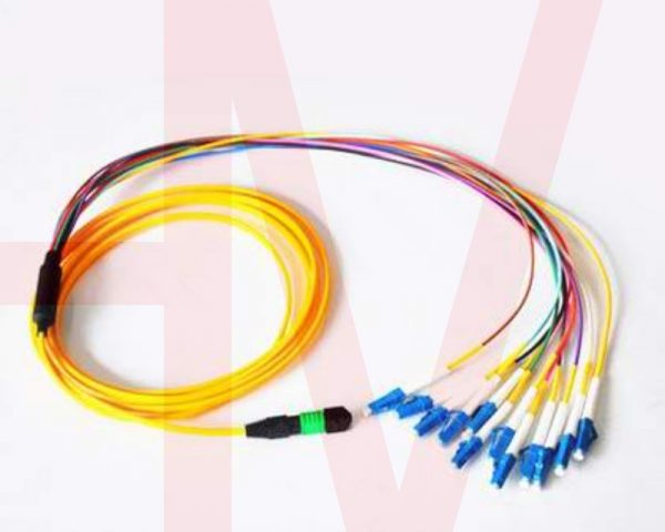 MPO type optic fiber connector patchcord customized - 3V-TECH