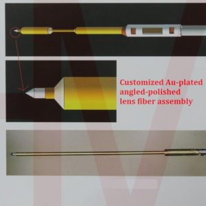 Customized Au-plated Metallized Lens Fiber Assembly - 3V-TECH